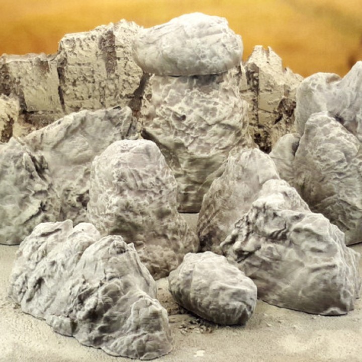 3D Printable Rock Formations by Terrain4Print