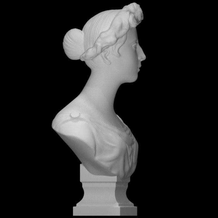 3D Printable Bust of Queen Victoria by Scan The World