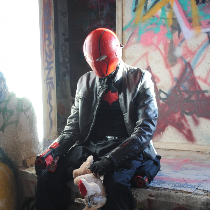3D Printable Red Hood Mask by Nicholas Martinez