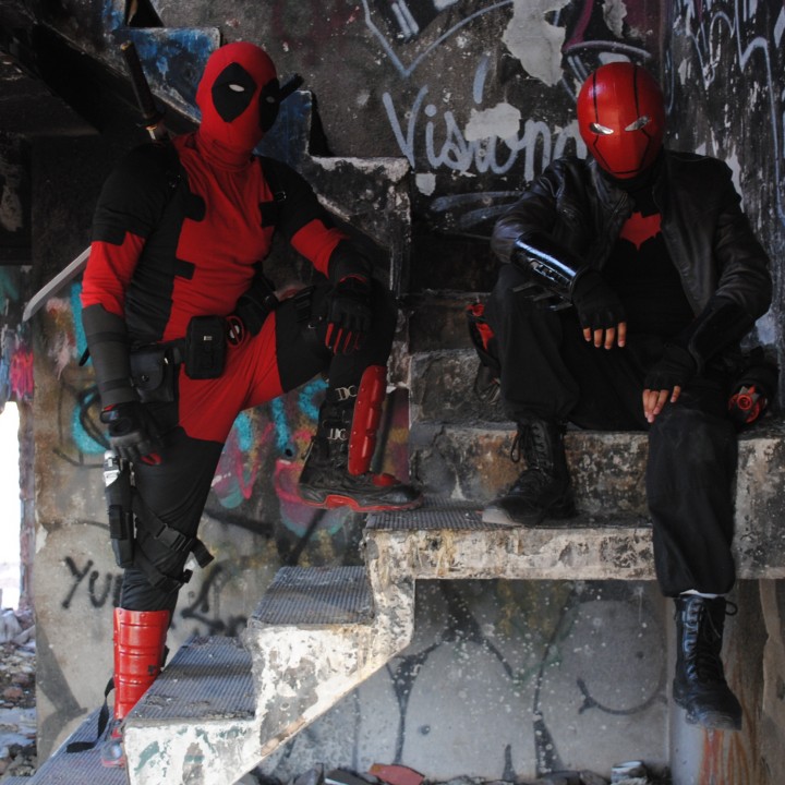 3D Printable Red Hood Mask by Nicholas Martinez