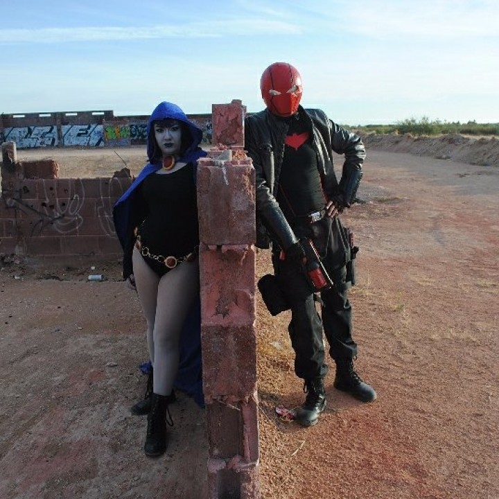 3D Printable Red Hood Mask by Nicholas Martinez