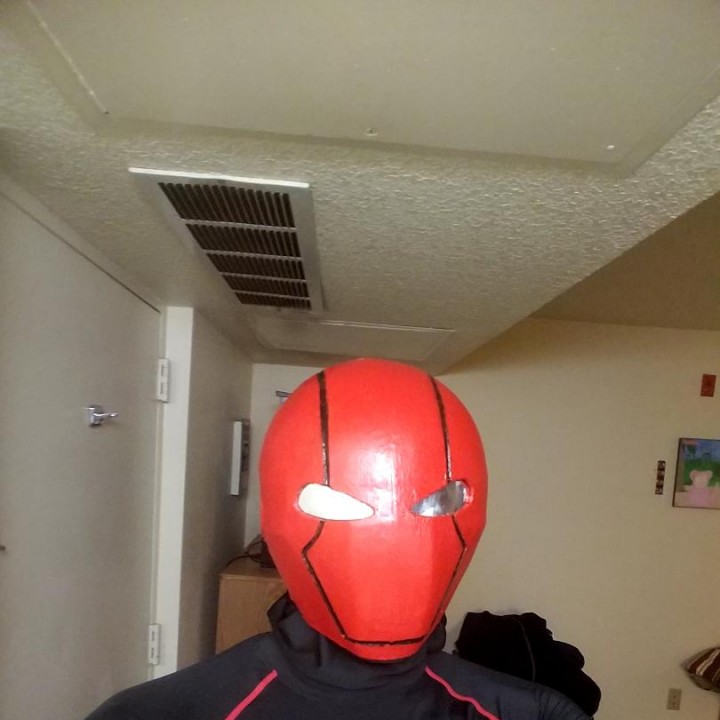 3D Printable Red Hood Mask by Nicholas Martinez