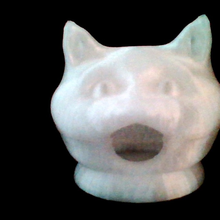 3D Printable Cat Head Box by TheDiamondEmoji