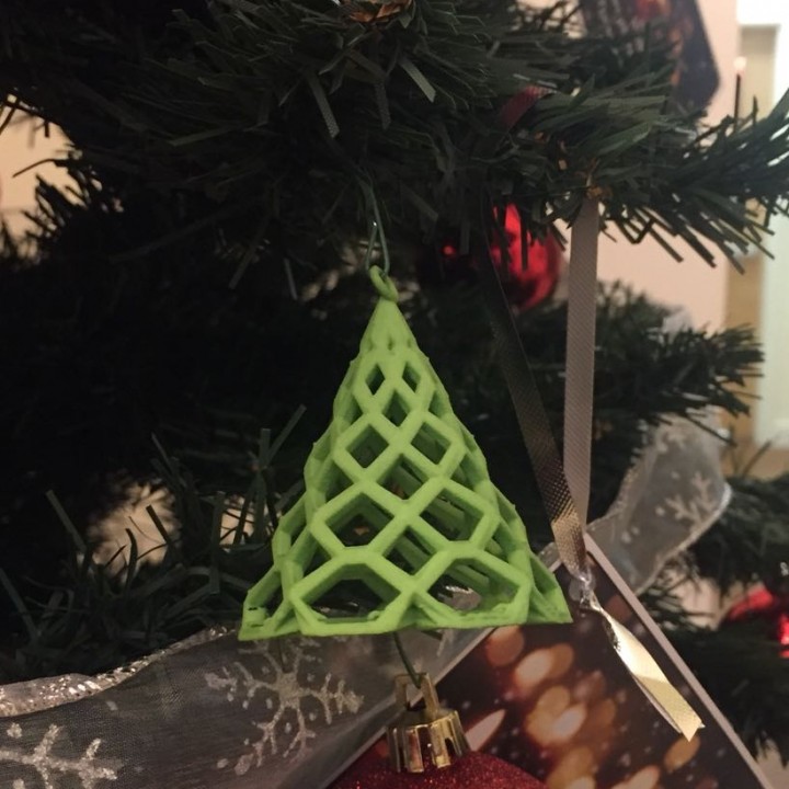 3D Printable Modern Christmas Tree Ornament by sandesh meghnath