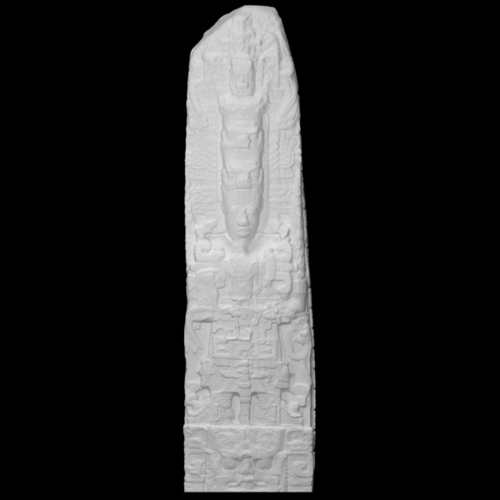 3D Printable Stela D of Quirigua by Scan The World