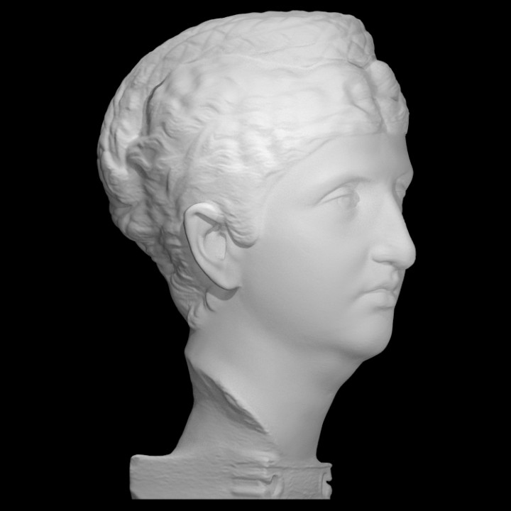 3D Printable Bust of Faustina the Elder by SMK - Statens Museum for Kunst