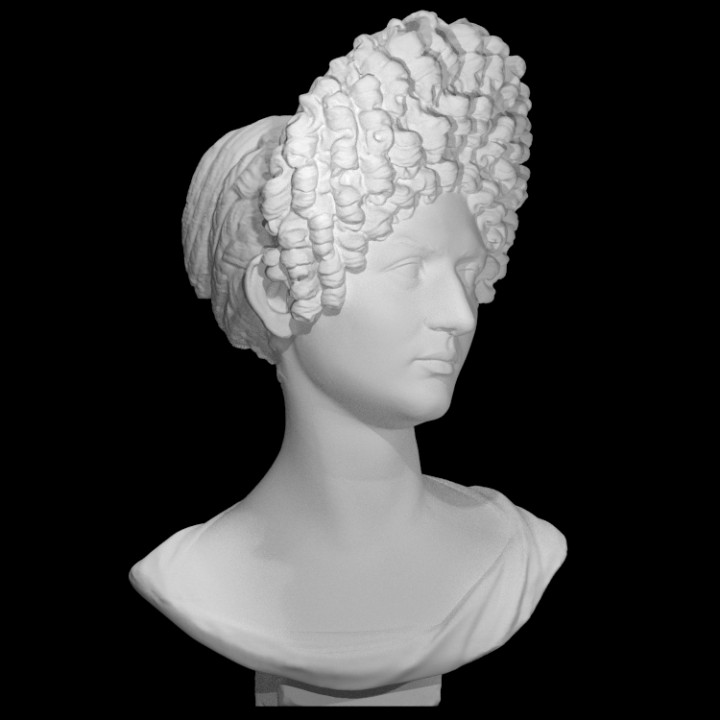 3D Printable Portrait Bust of a Flavian Woman, The "Fonseca Bust" by ...