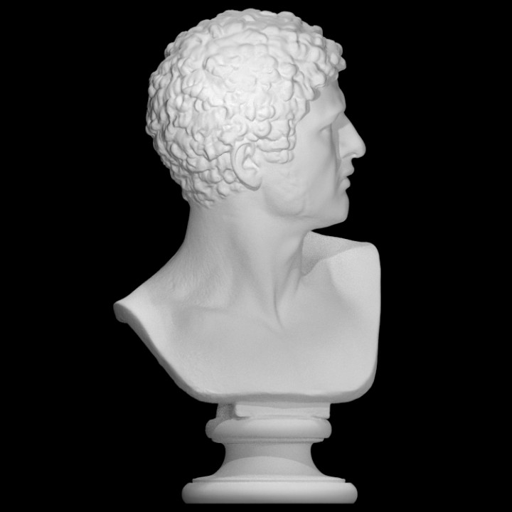 3D Printable Head of a Man by SMK - Statens Museum for Kunst