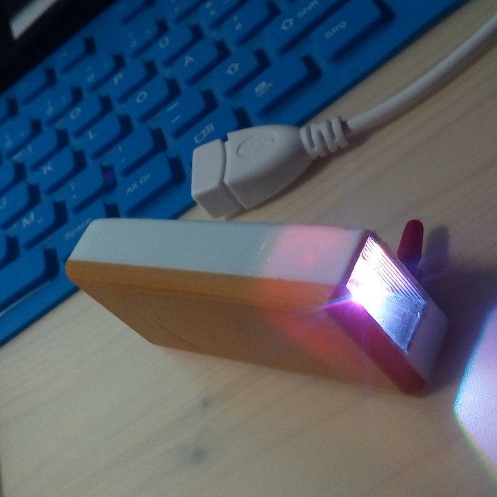 3D Printable Simple LED Torch with AA Case by Axel Richter