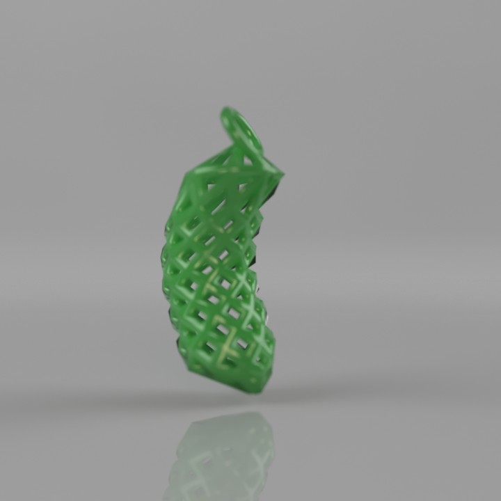 3D Printable Modern Pickle Ornament by sandesh meghnath