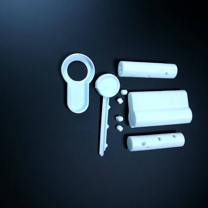 3D Printable Flexible Key and Curved Lock Channel by Nanek Ytrevel