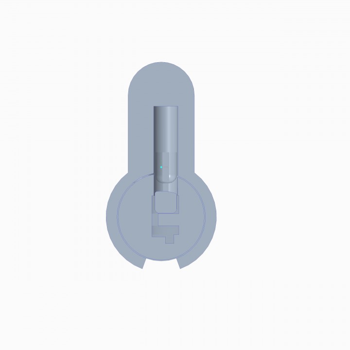 3D Printable Flexible Key and Curved Lock Channel by Nanek Ytrevel