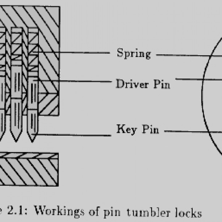 3D Printable Flexible Key and Curved Lock Channel by Nanek Ytrevel