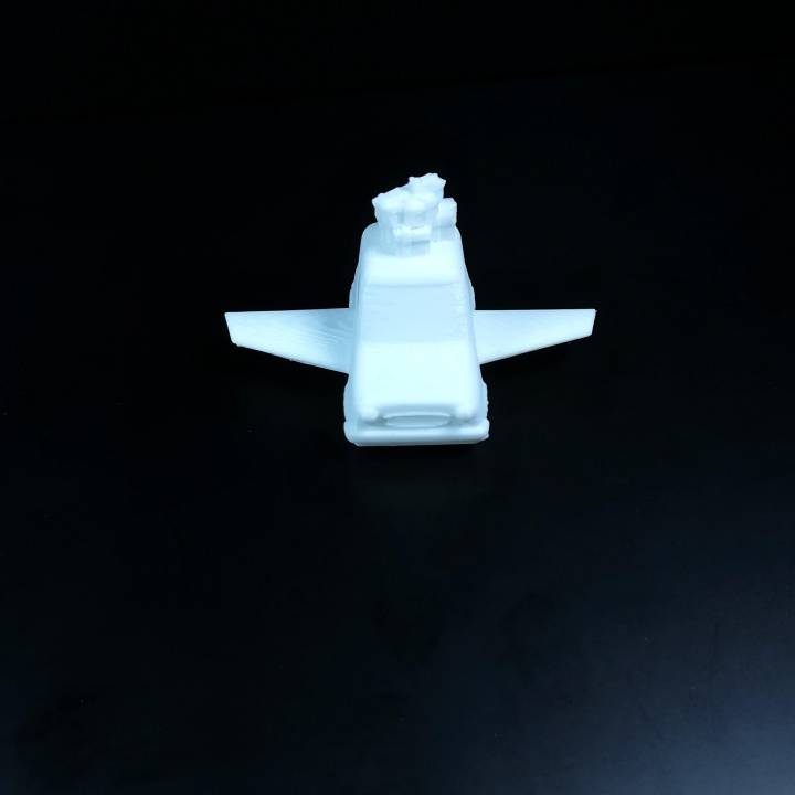 3D Printable Santa's flying car for Xmas by naresh chandra