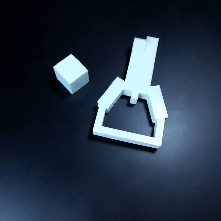 3D Printable Hanging Steve Christmas decoration by Rowan Reid