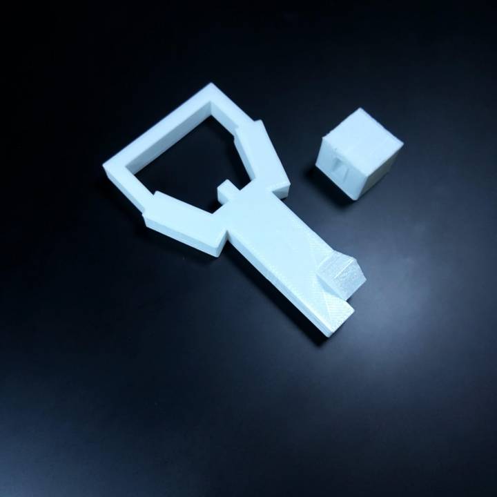 3D Printable Hanging Steve Christmas decoration by Rowan Reid