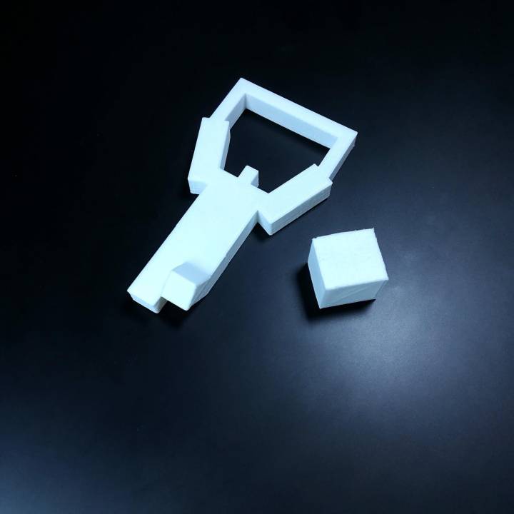 3D Printable Hanging Steve Christmas decoration by Rowan Reid