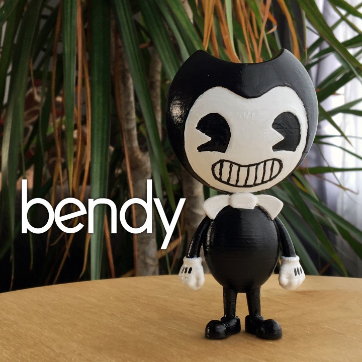 3D Printable Bendy (from bedny and the ink machine) by WildRoseBuilds