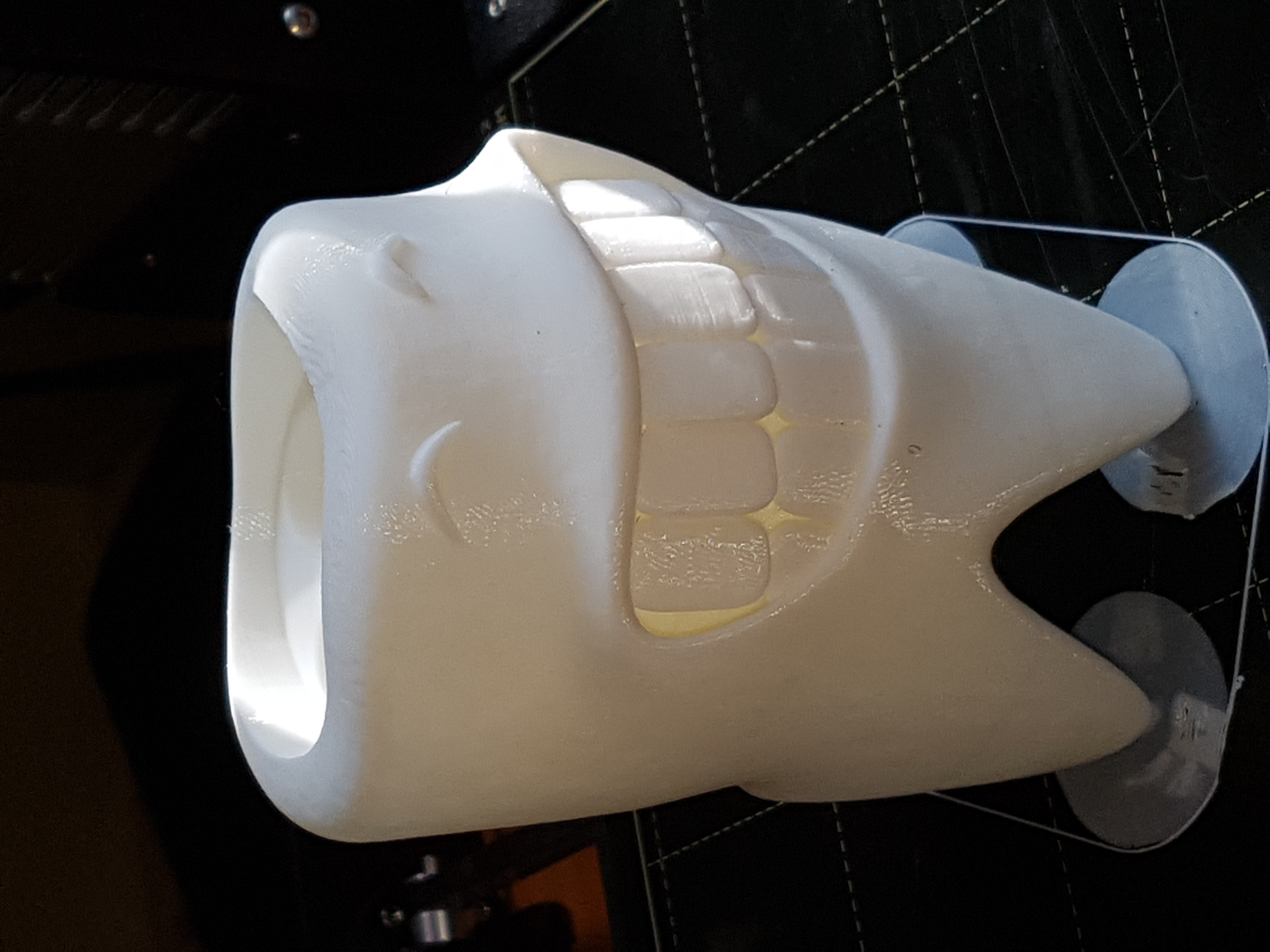 3D Printable Smiling Toothbrush Holder by Brian Barrett