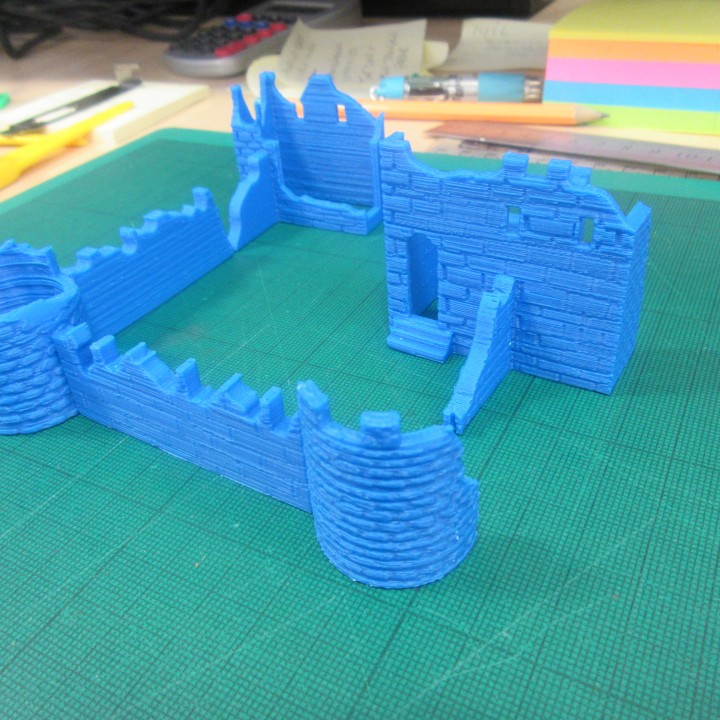 3D Printable Castle Ruin by Jeremy Connaughton