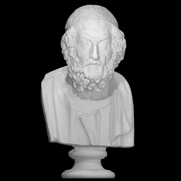 3D Printable Portrait of Homer, Blind type by SMK - Statens Museum for ...