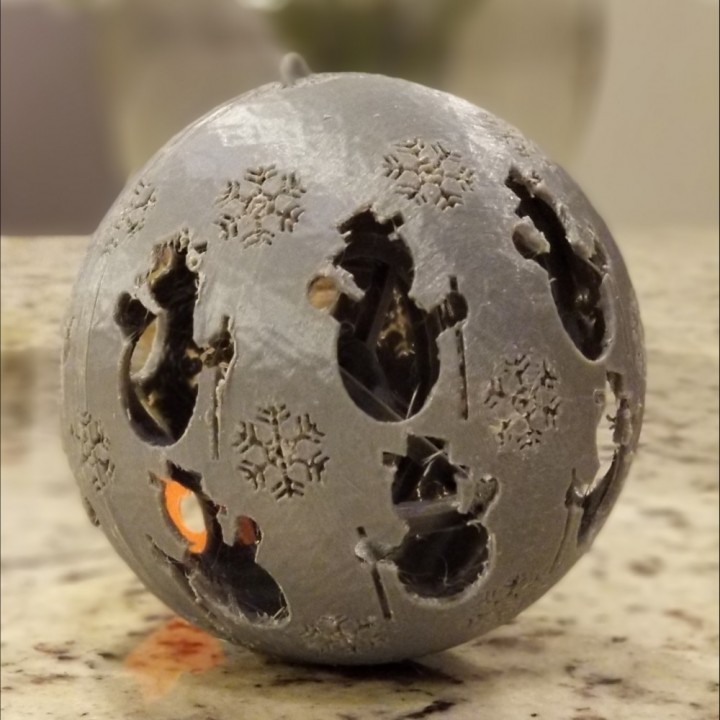 3D Printable CHRISTMAS GYRO ORNAMENT by william porter