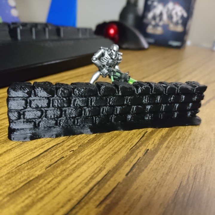 3D Printable Brick Wall for 28mm Wargaming by James