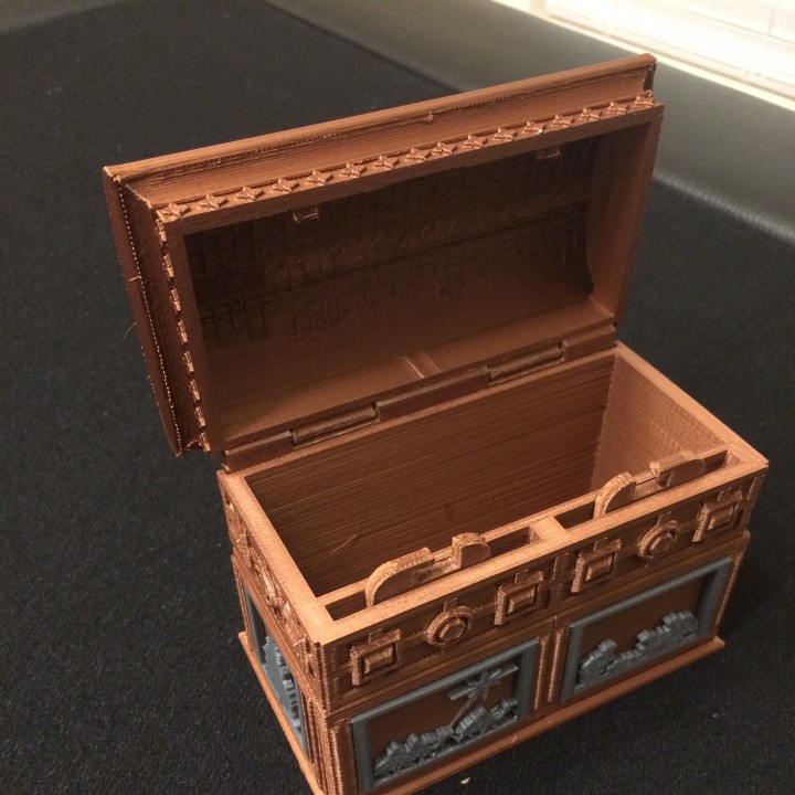 3D Printable christmas Chest with hidden doors by Duane Dominick
