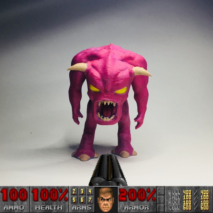 3D Printable Pinky Demon - Doom by Fotis Mint Studios