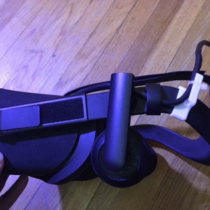 3D Printable oculus cable clip by Kim Soochul