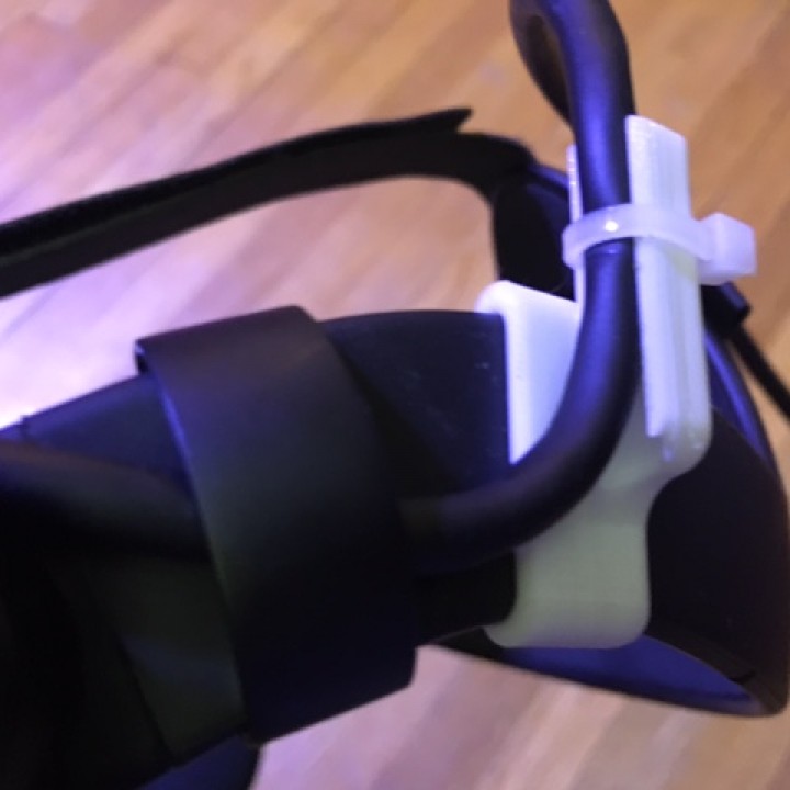 3D Printable oculus cable clip by Kim Soochul