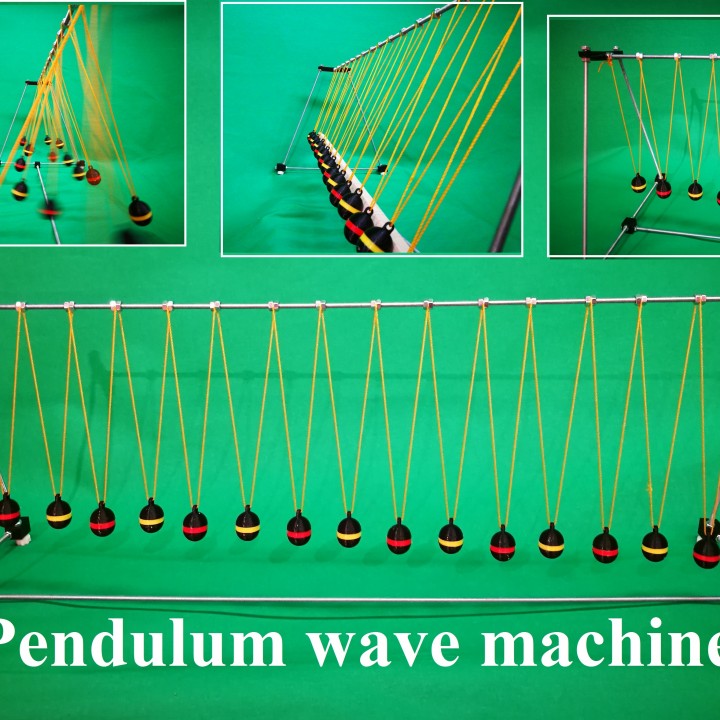 3D Printable Pendulum wave machine by Gene