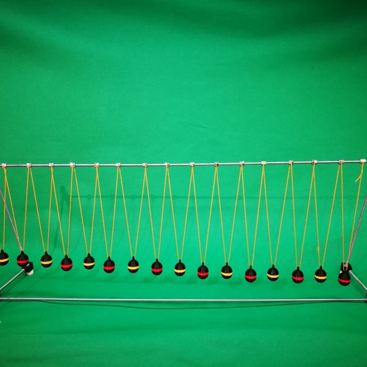 3D Printable Pendulum wave machine by Gene