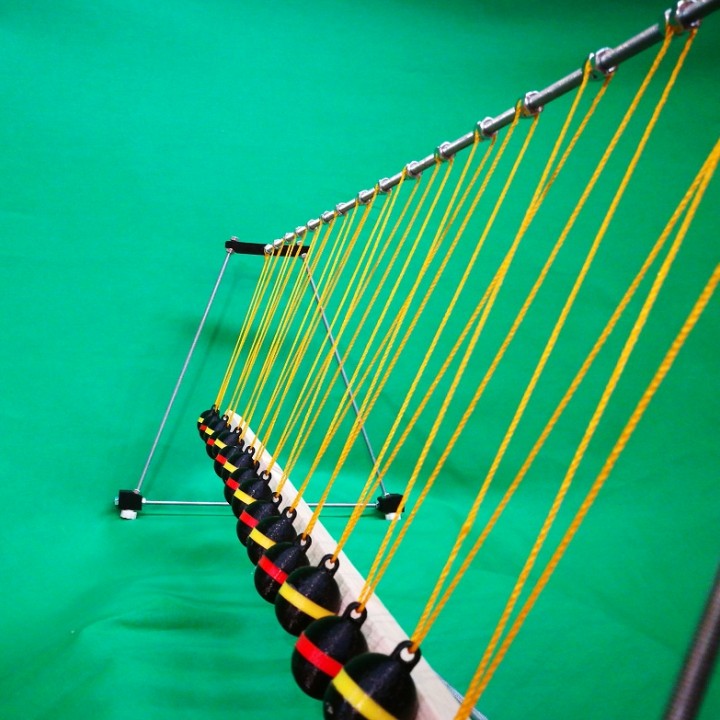 3D Printable Pendulum wave machine by Gene