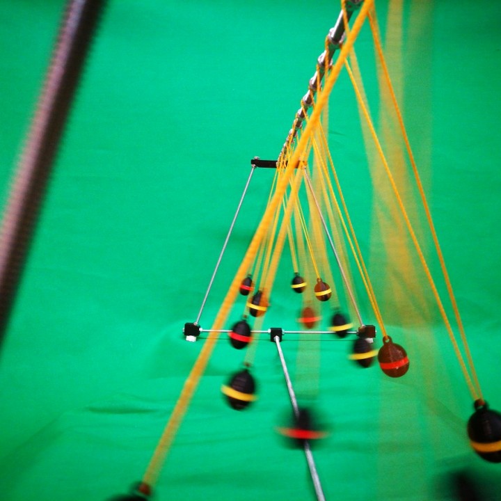3D Printable Pendulum wave machine by Gene