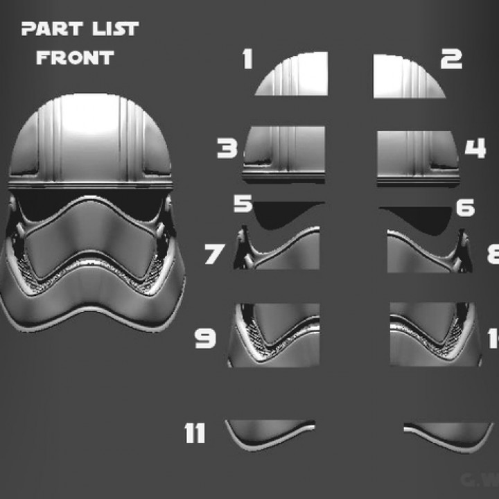 3D Printable Wearable Captain Phasma Helmet by Geoffro