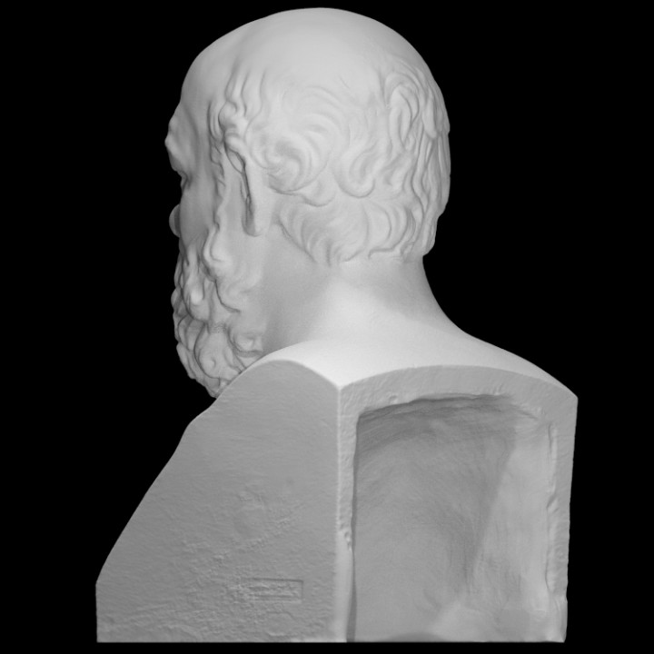 3D Printable Portrait of Socrates by SMK - Statens Museum for Kunst