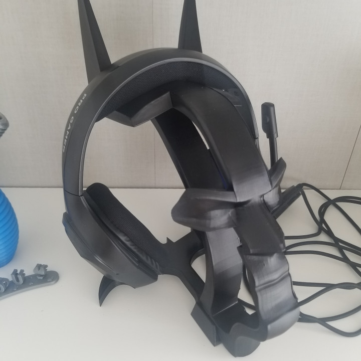 3D Print of Batman Ground for Headset stand by Albichon