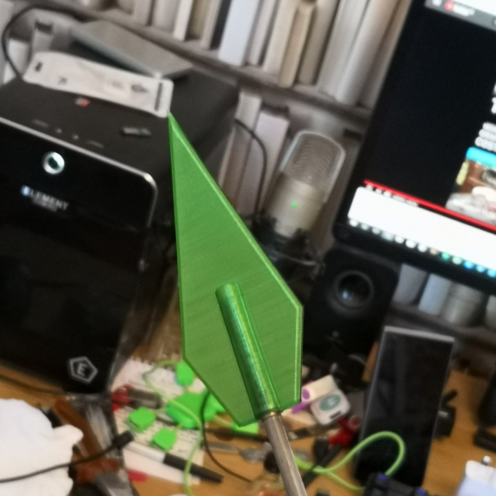 3D Printable Kryptonite Arrow Head add-on by Domenico james Lamberti
