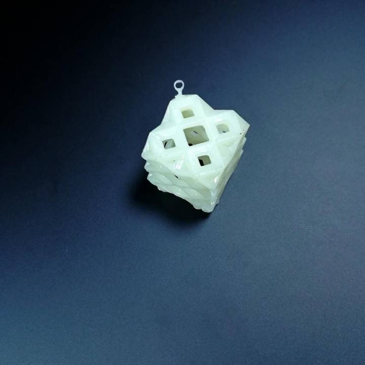 3D Printable Pair (Smooth n Hard) of Square Baubles by Peter Bock