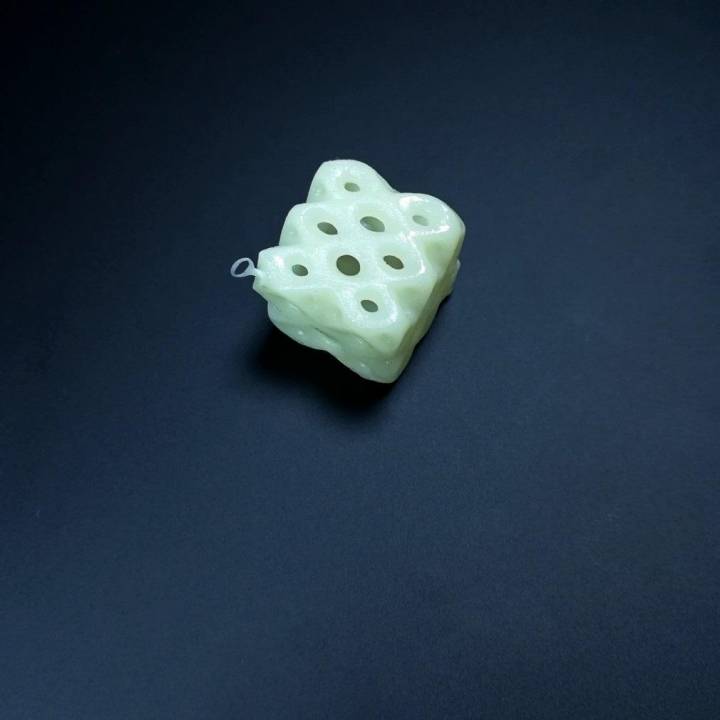 3D Printable Pair (Smooth n Hard) of Square Baubles by Peter Bock