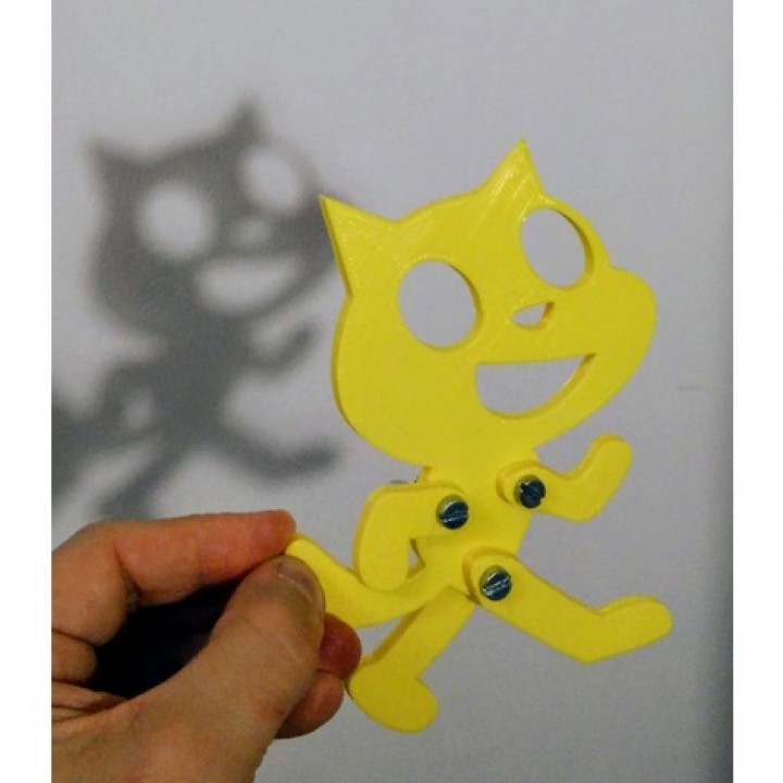 3D Printable Scratch CAT puppet by adriano parracciani