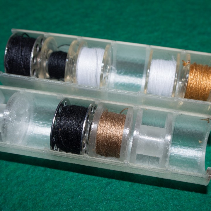 3D Printable Sewing Machine Spindle & Storage Holder by Juri Munkki