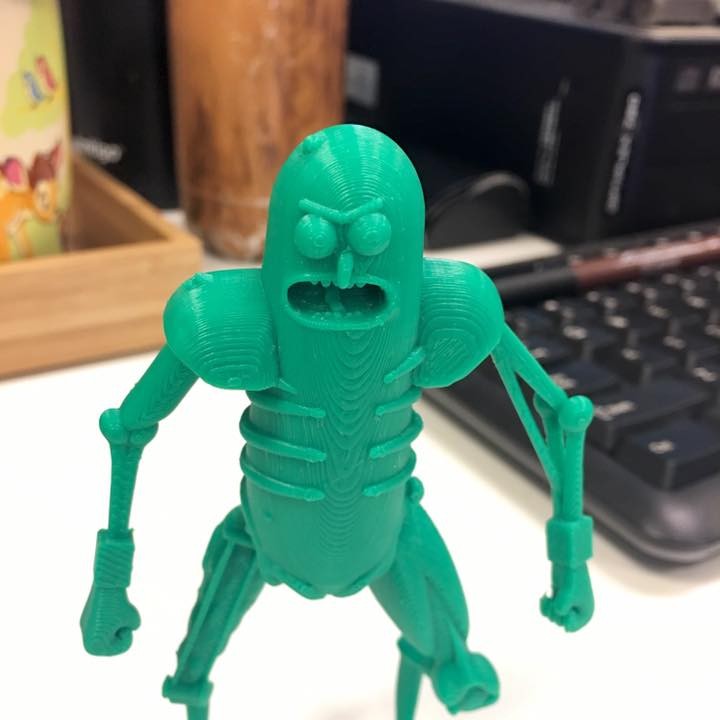 3D Printable Pickle rick by angelo Garcia