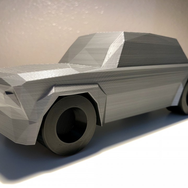 3D Printable Low Poly 1973 BMW 2002 Turbo by Turtleman