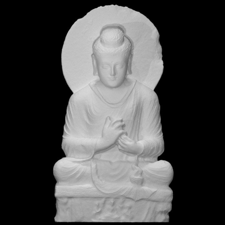 3D Printable Buddha Preaching by Scan The World