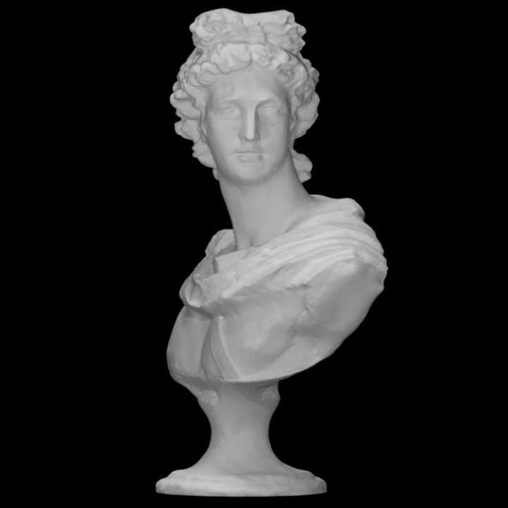 3D Printable Apollo Bust by 3DWP