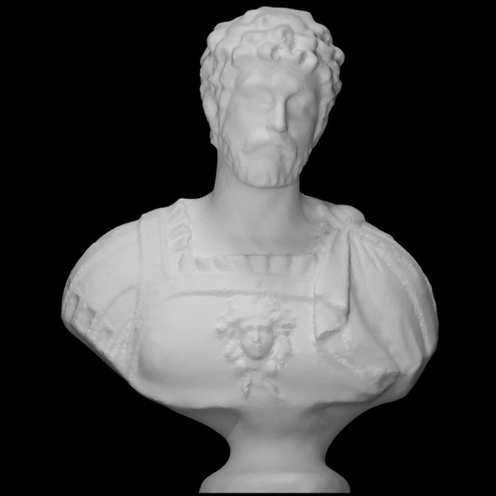 3D Printable Caesar Bust by 3DWP