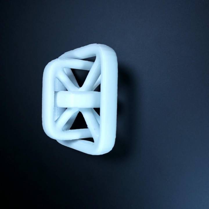 3D Printable Geometrical pendant Square by Ilmar