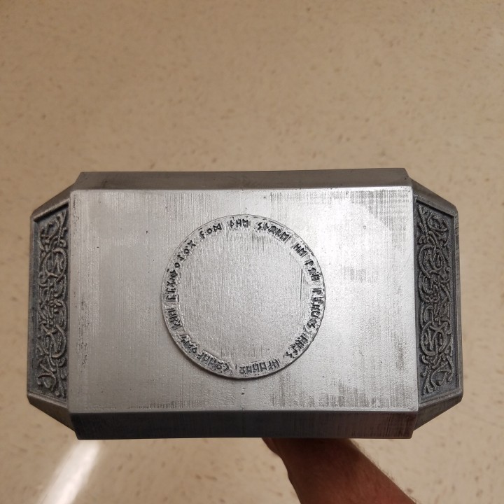 3D Printable Mjolnir (Thor's Hammer) by Daniel Robert Glauber